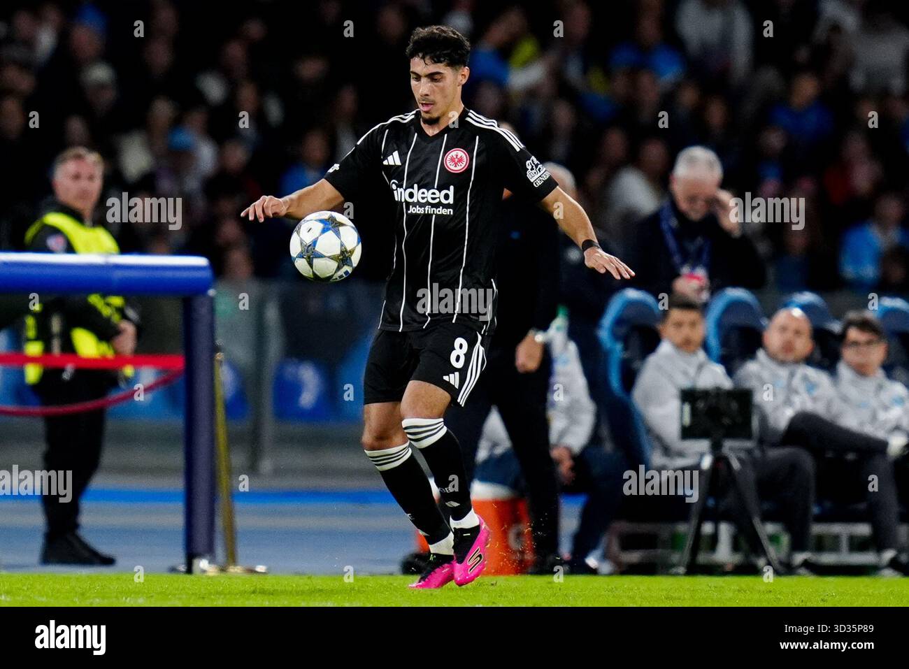 Fares Chaibi of Eintracht Frankfurt in action during the UEFA Champions ...
