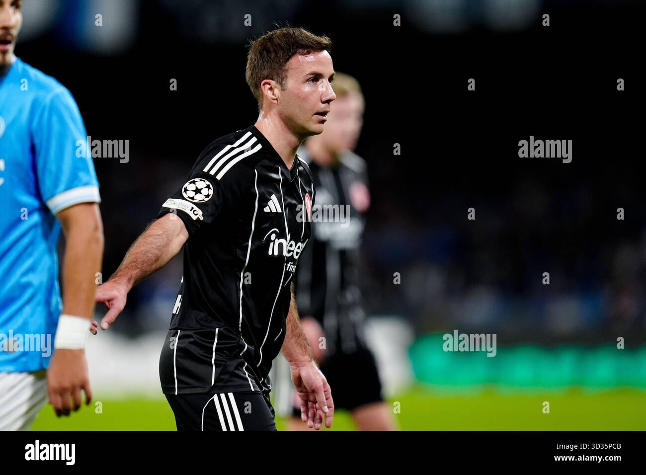 Mario Gotze of Eintracht Frankfurt looks on during the UEFA Champions ...