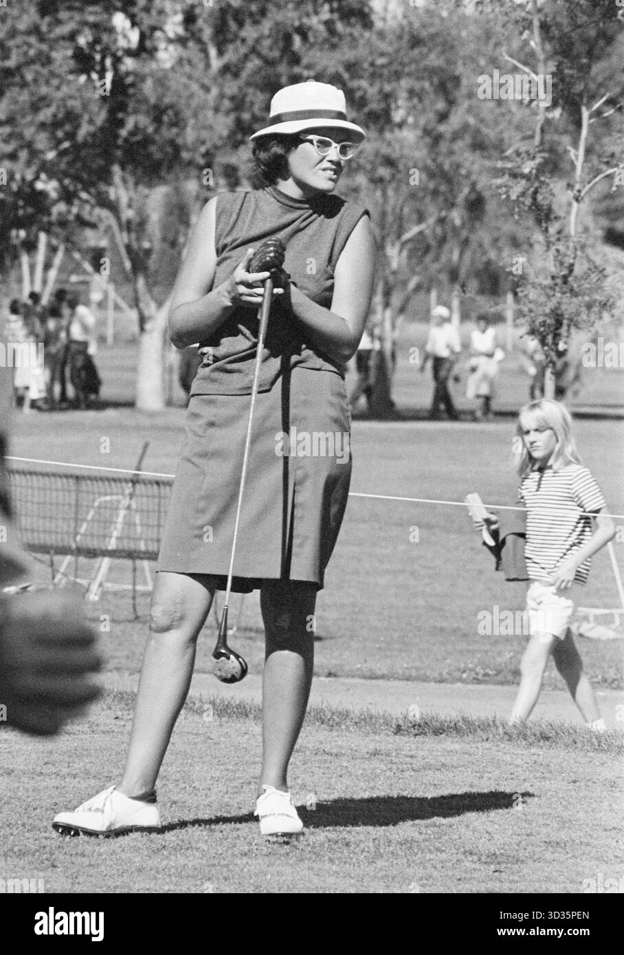 Golfer Judy Bell, of Colorado Springs, Col., advances in the USGA Women ...