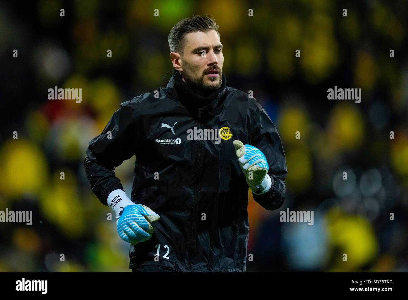 Bodø 20251104. Bodø/Glimt's goalkeeper Nikita Haikin during the ...