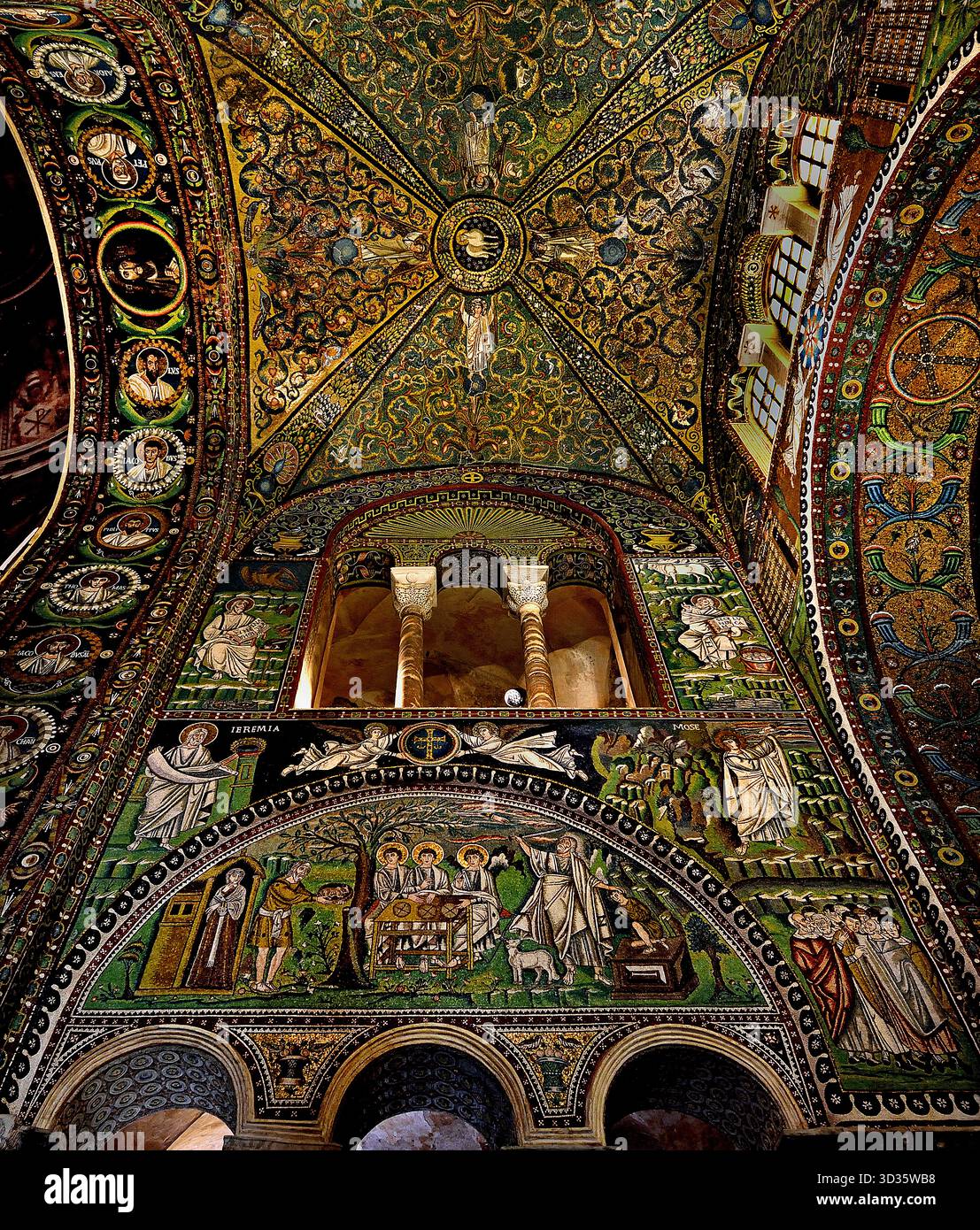 Sacrifice of Isaac mosaic in the Basilica of San Vitale 547 AD 6th ...