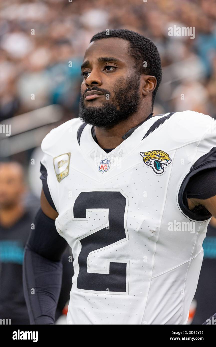 Jacksonville Jaguars cornerback Jordan Lewis (2) stands for the ...