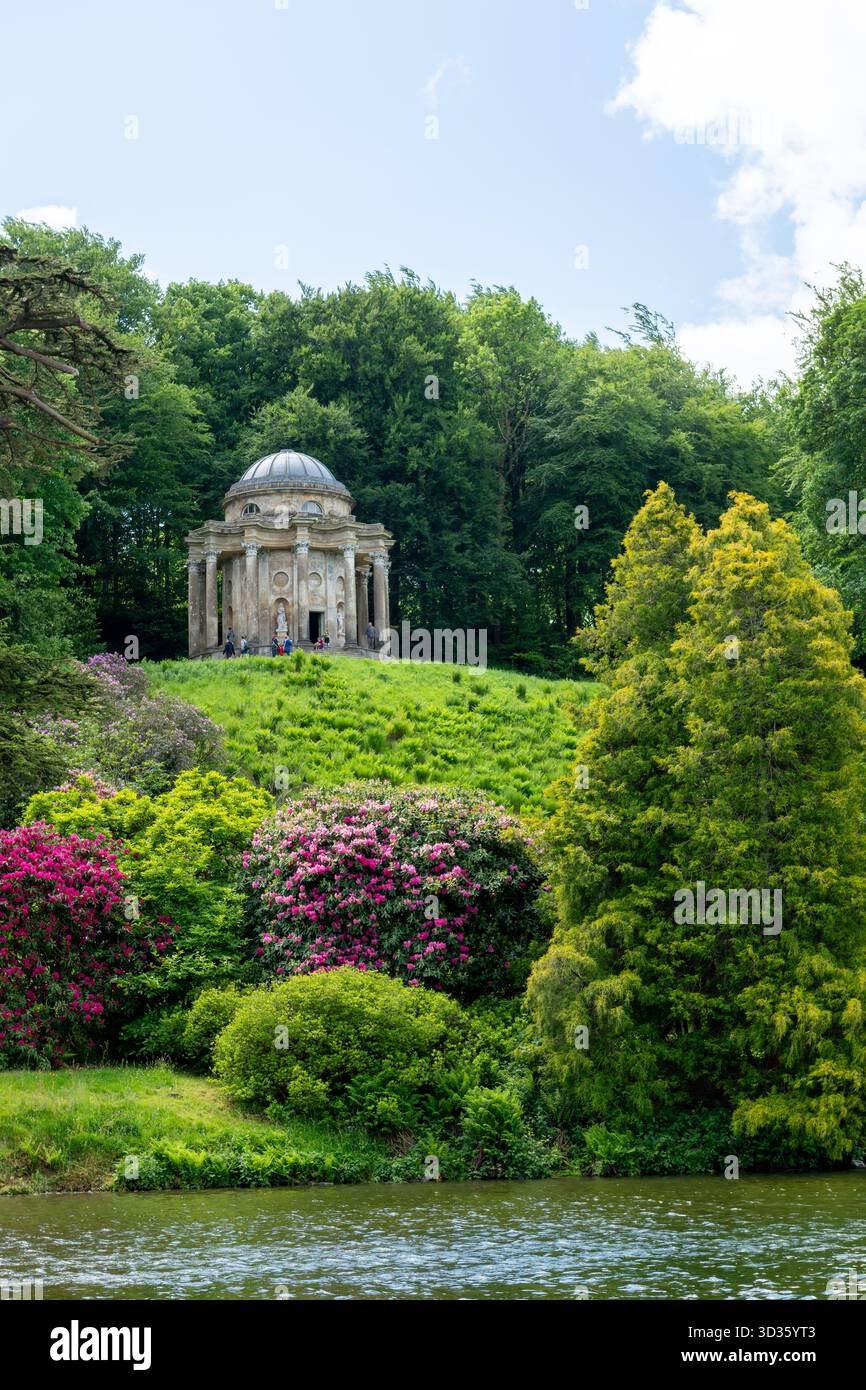 Stourton.Wiltshire.United Kingdom.May 25th 2025.Photo of the temple of ...