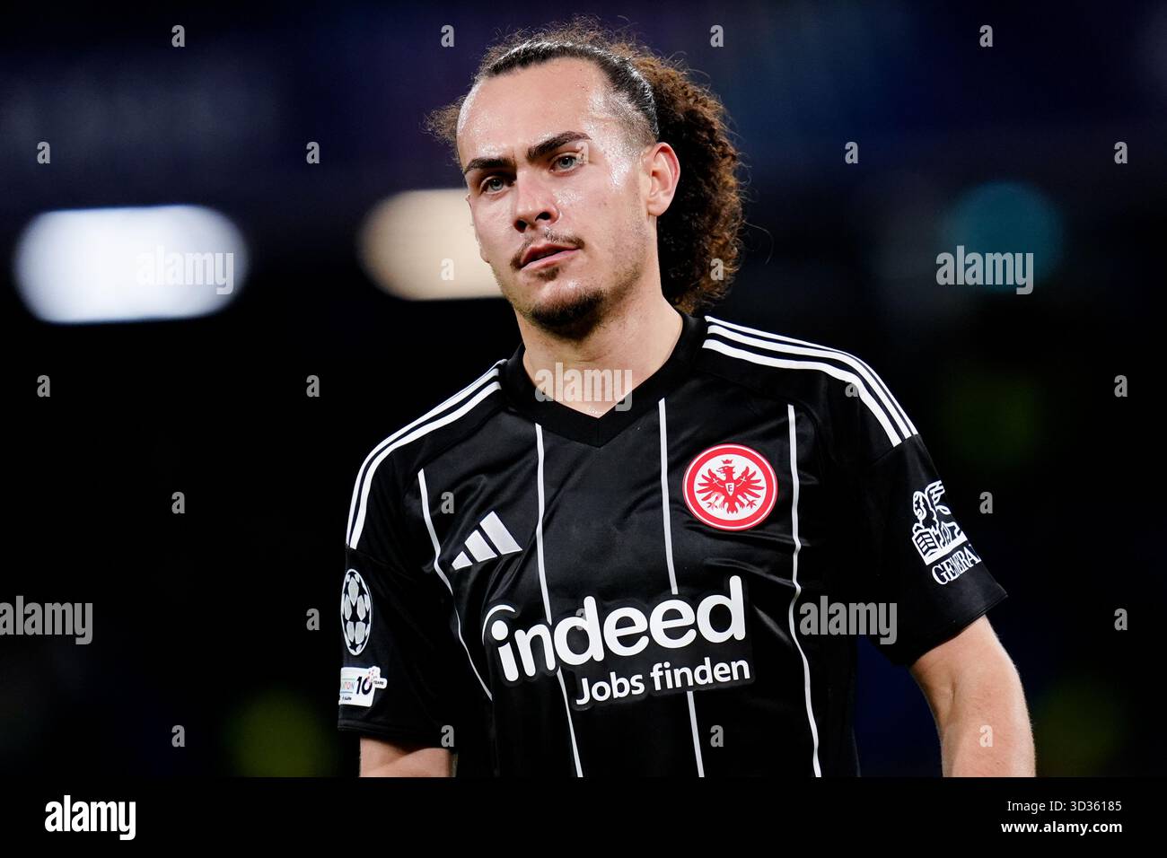 Arthur Theate of Eintracht Frankfurt looks on during the UEFA Champions ...