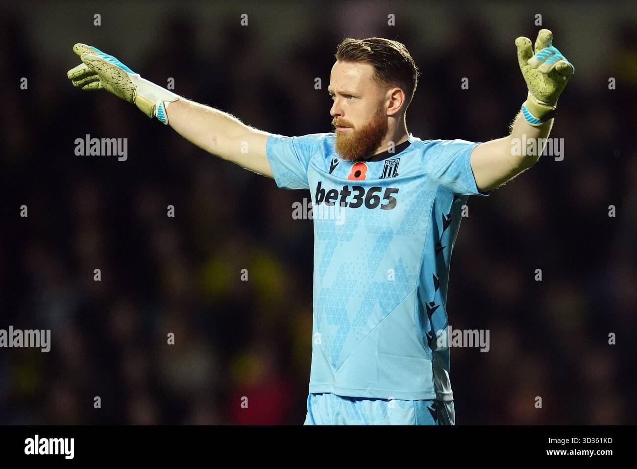 Stoke City goalkeeper Viktor Johansson during the Sky Bet Championship ...