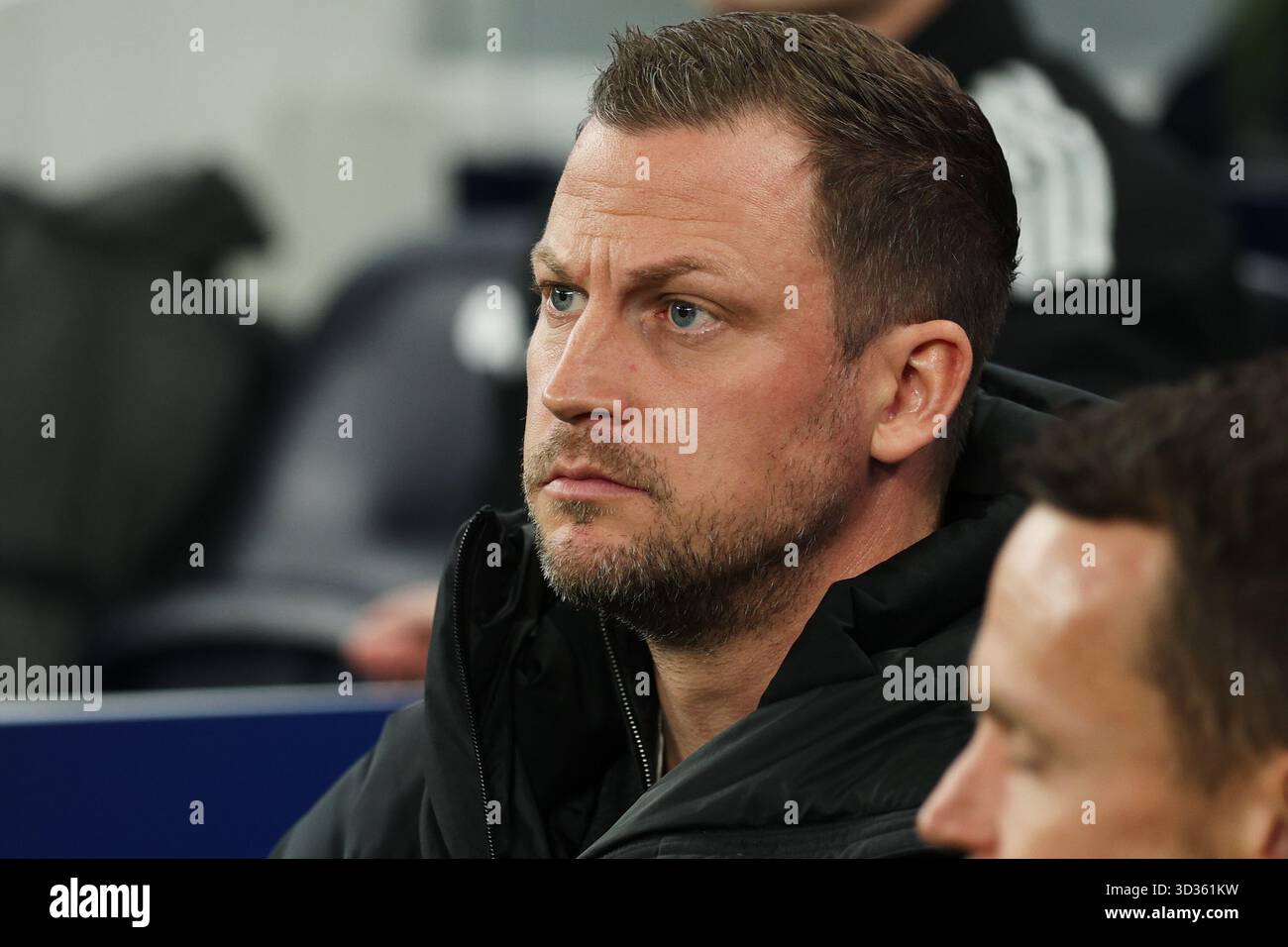 Copenhagen's head coach Jacob Neestrup looks on prior to the Champions ...
