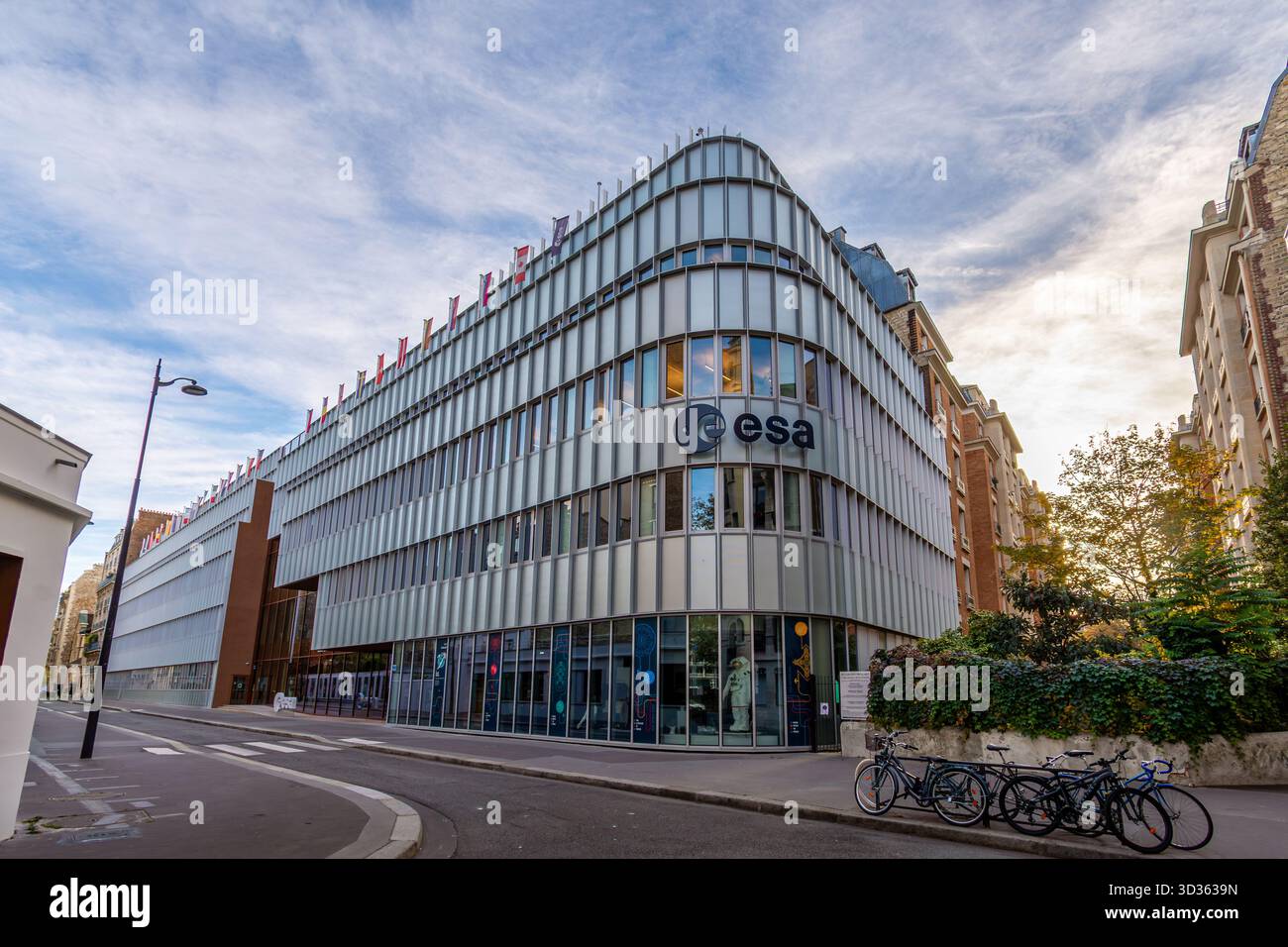 Exterior view of the headquarters of the European Space Agency (ESA ...