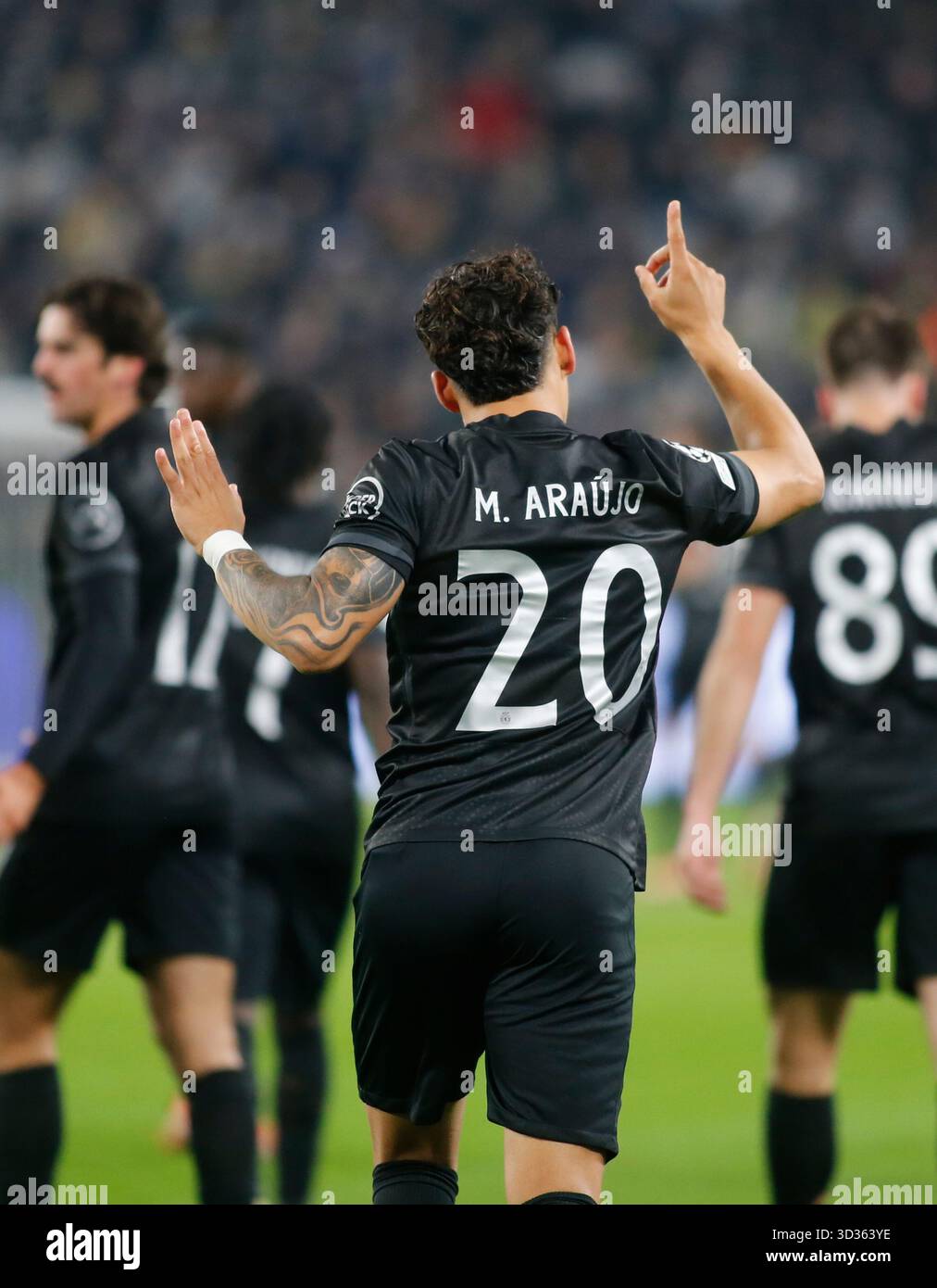 Maxi Araujo of Sporting CP celebrating after a goal during the Uefa ...