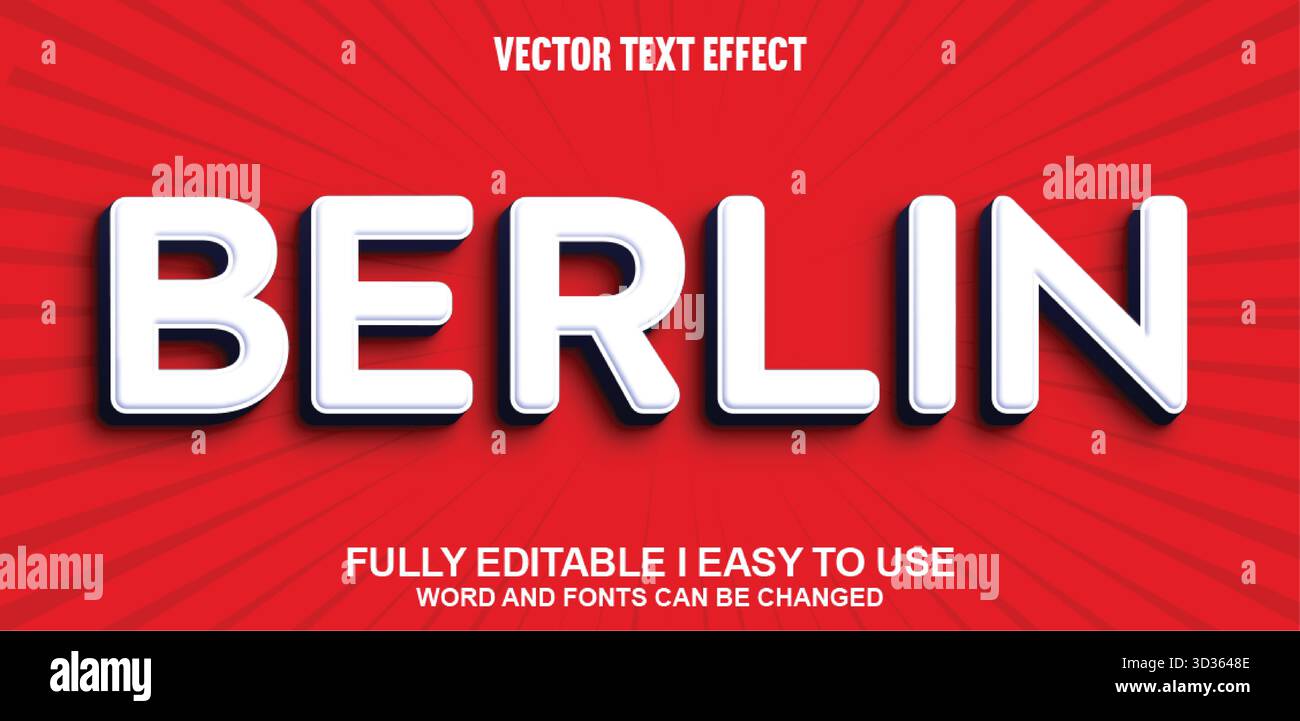 Editable Vector Text Effect Stock Vector Image & Art - Alamy
