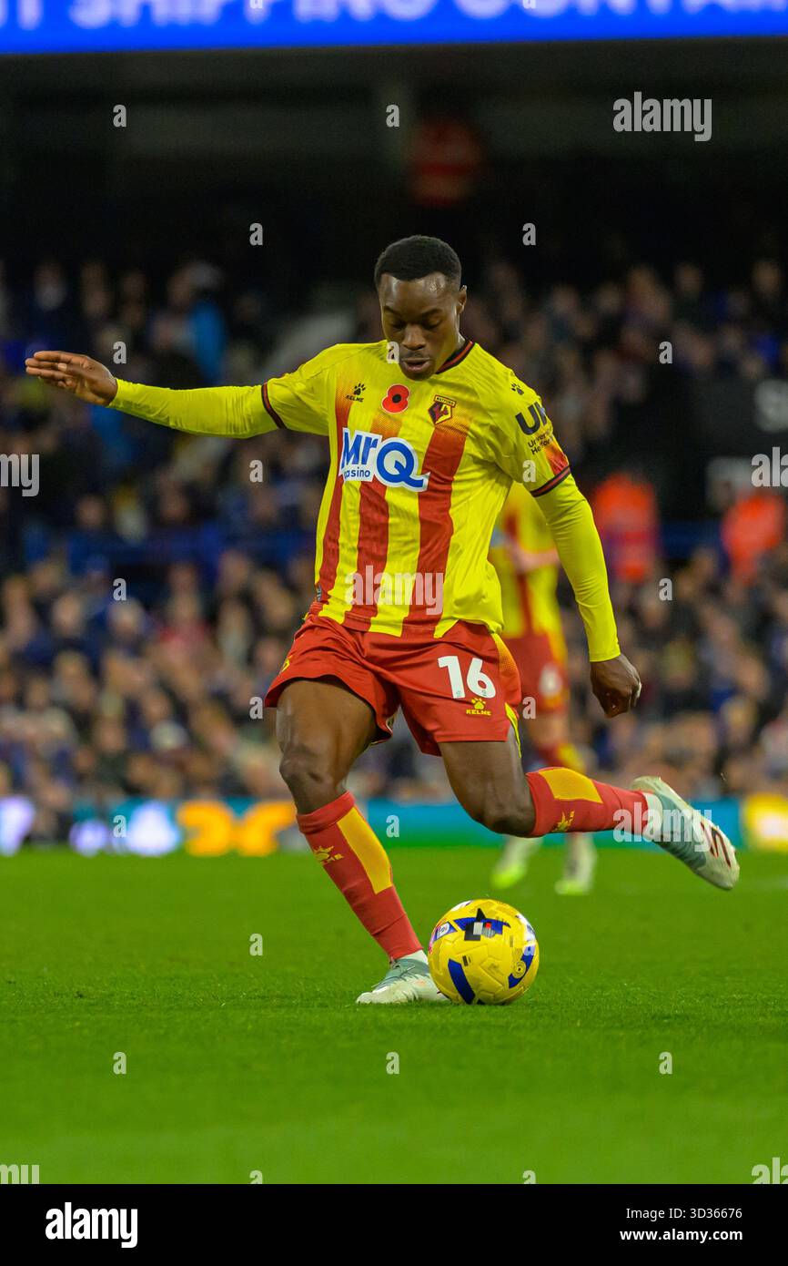 Marc Bola (16 Watford) during the Sky Bet Championship game between ...