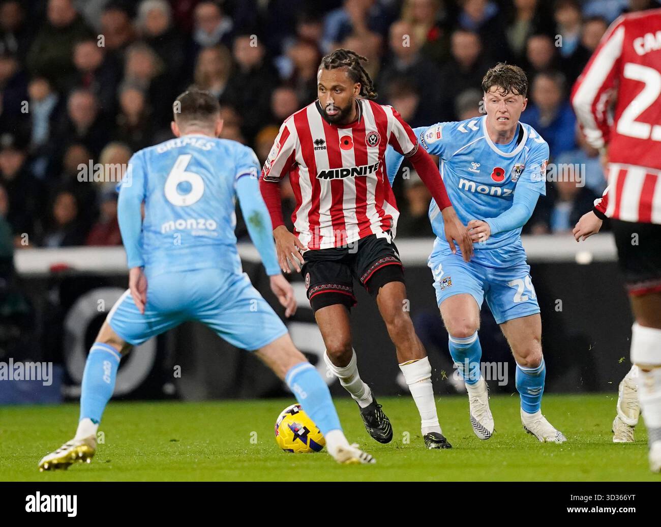Coventry, England, 4th November 2025. Jairo Riedewald of Sheffield ...