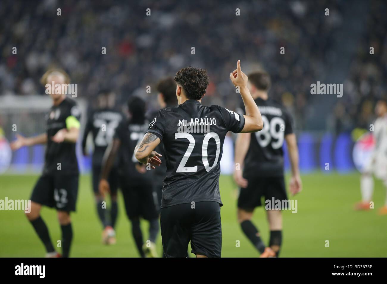 Maxi Araujo of Sporting CP celebrating after a goal during the Uefa ...