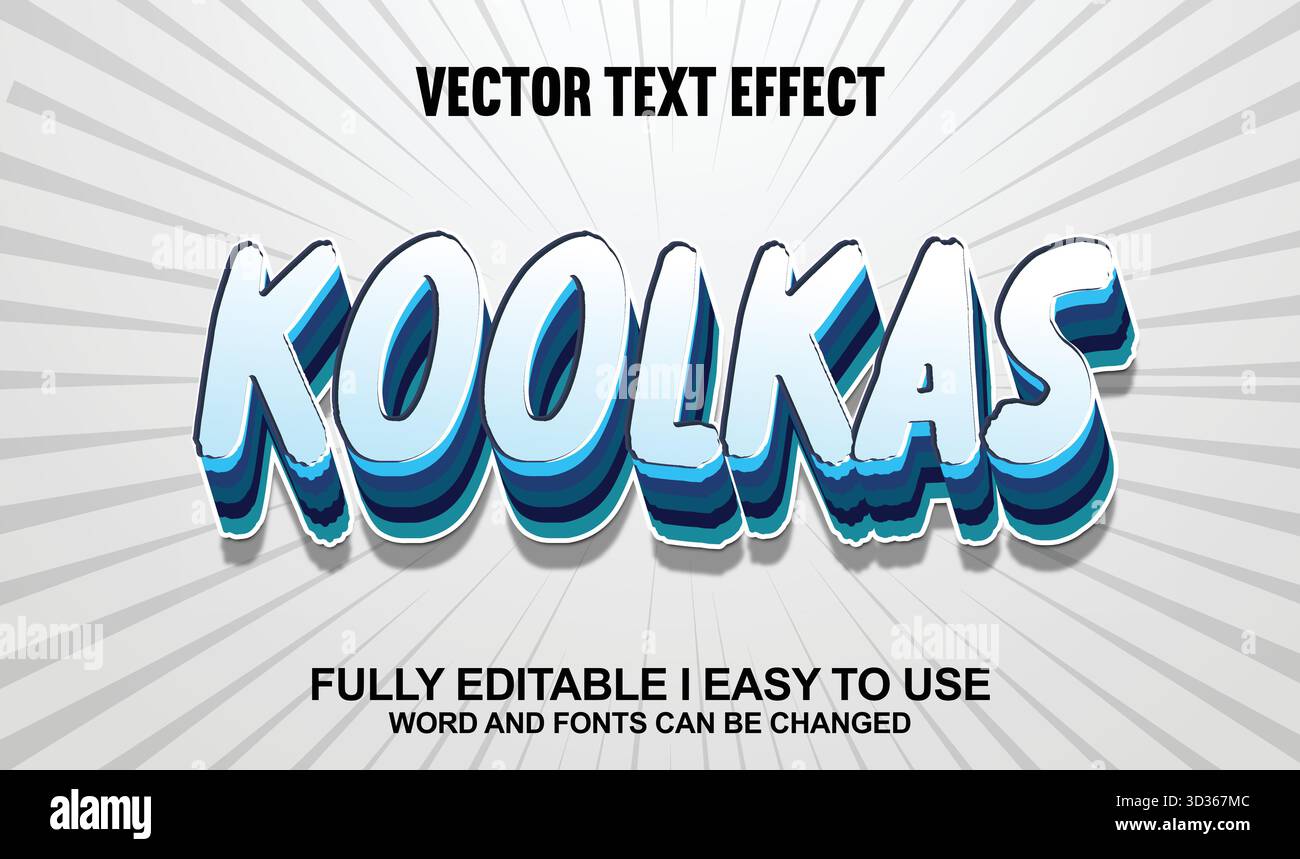 Editable Vector Text Effect Stock Vector Image & Art - Alamy