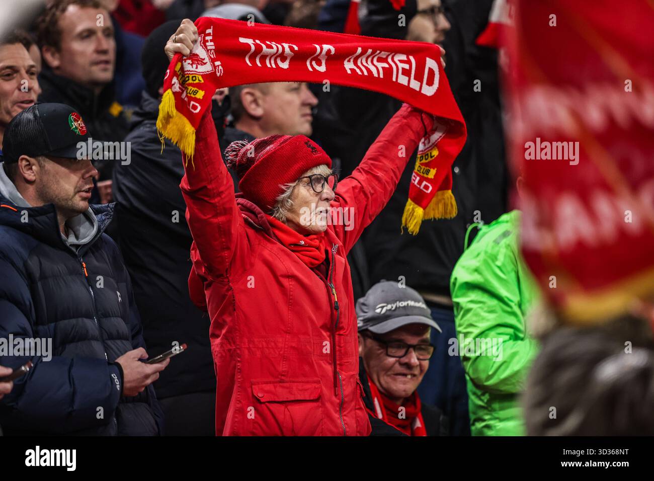 Liverpool fans sing ‘You’ll Never Walk Alone’ before the start of the ...