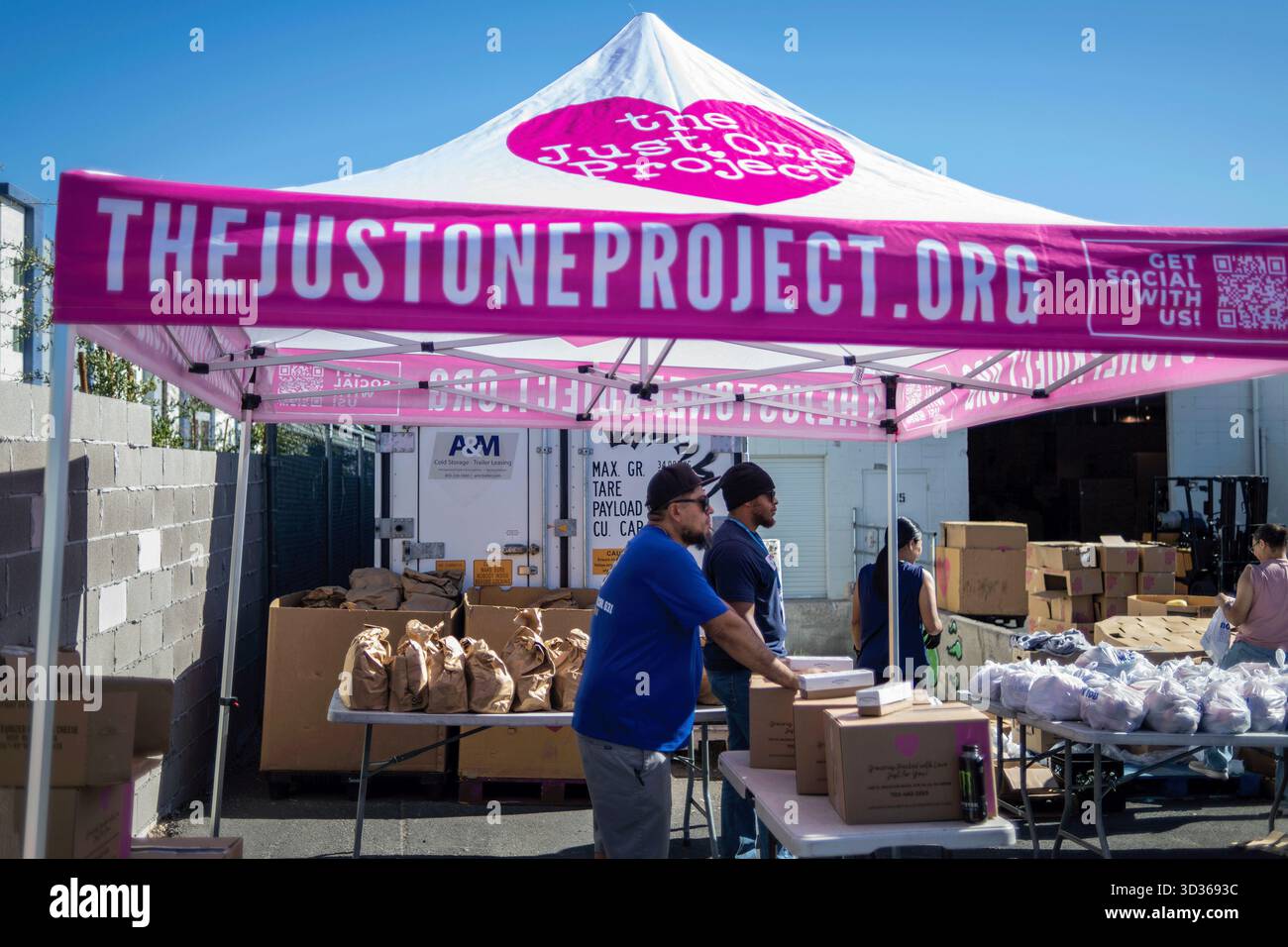 LAS VEGAS, Nevada - Food distributions as snap benefits end at Just One ...