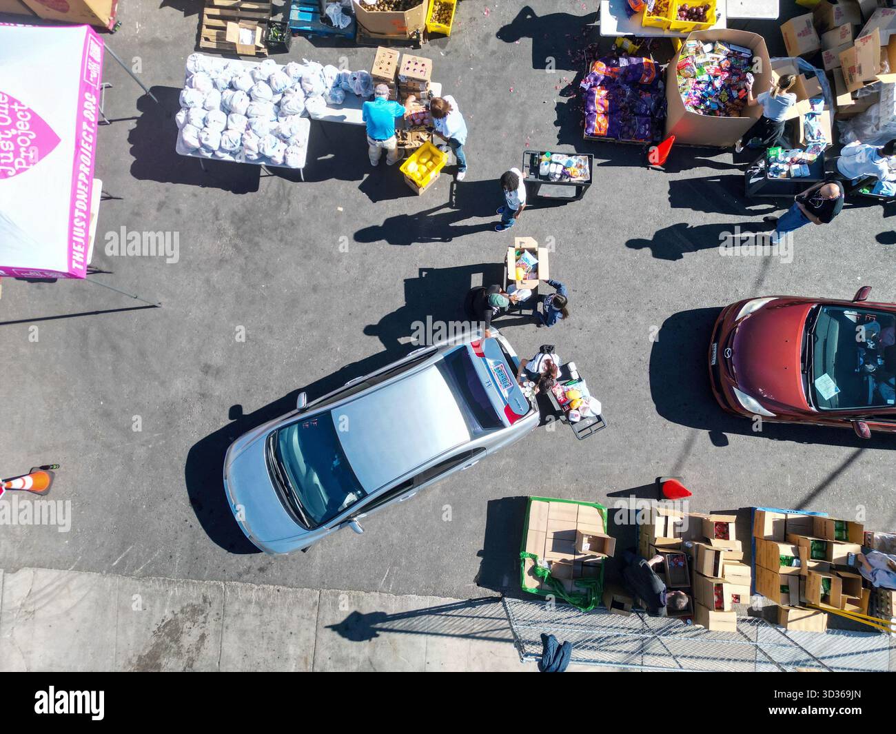 LAS VEGAS, Nevada - Food distributions as snap benefits end at Just One ...