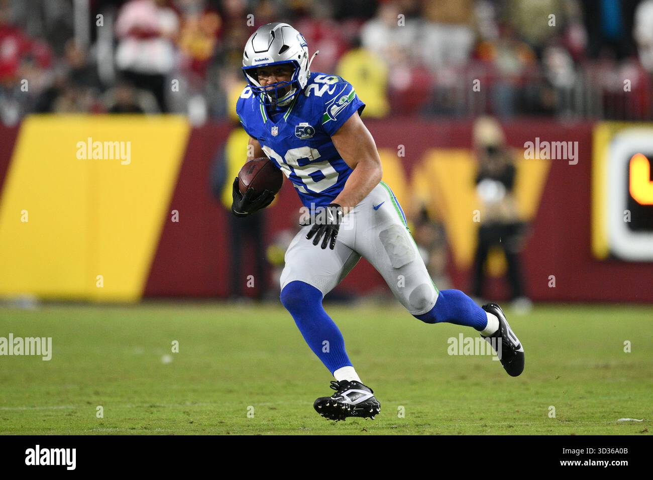 Seattle Seahawks running back Zach Charbonnet (26) in action during the ...