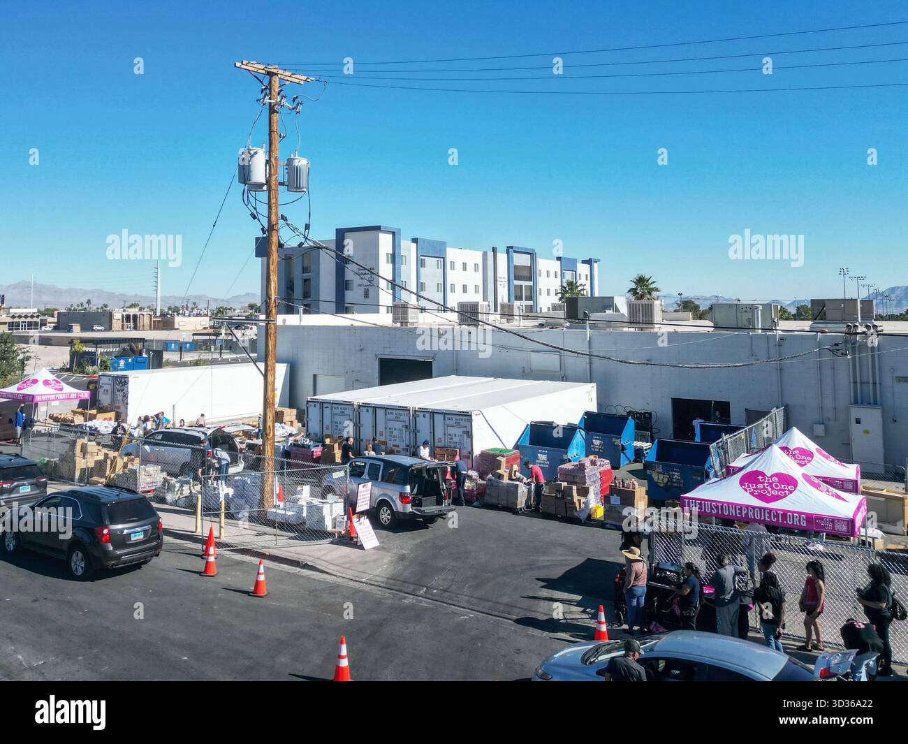 LAS VEGAS, Nevada - Food distributions as snap benefits end at Just One ...