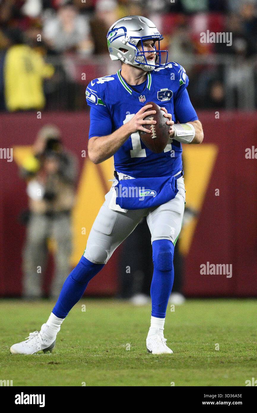 Seattle Seahawks quarterback Sam Darnold (14) in action during the ...