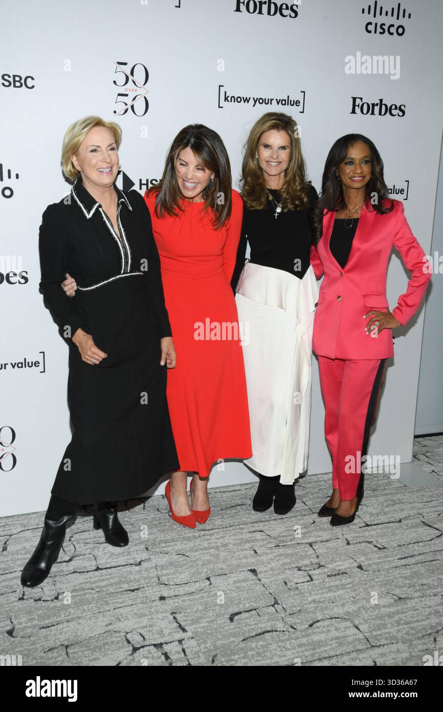 Mika Brzezinski, Monica Lewinsky, Maria Shriver and Racquel Oden attend ...