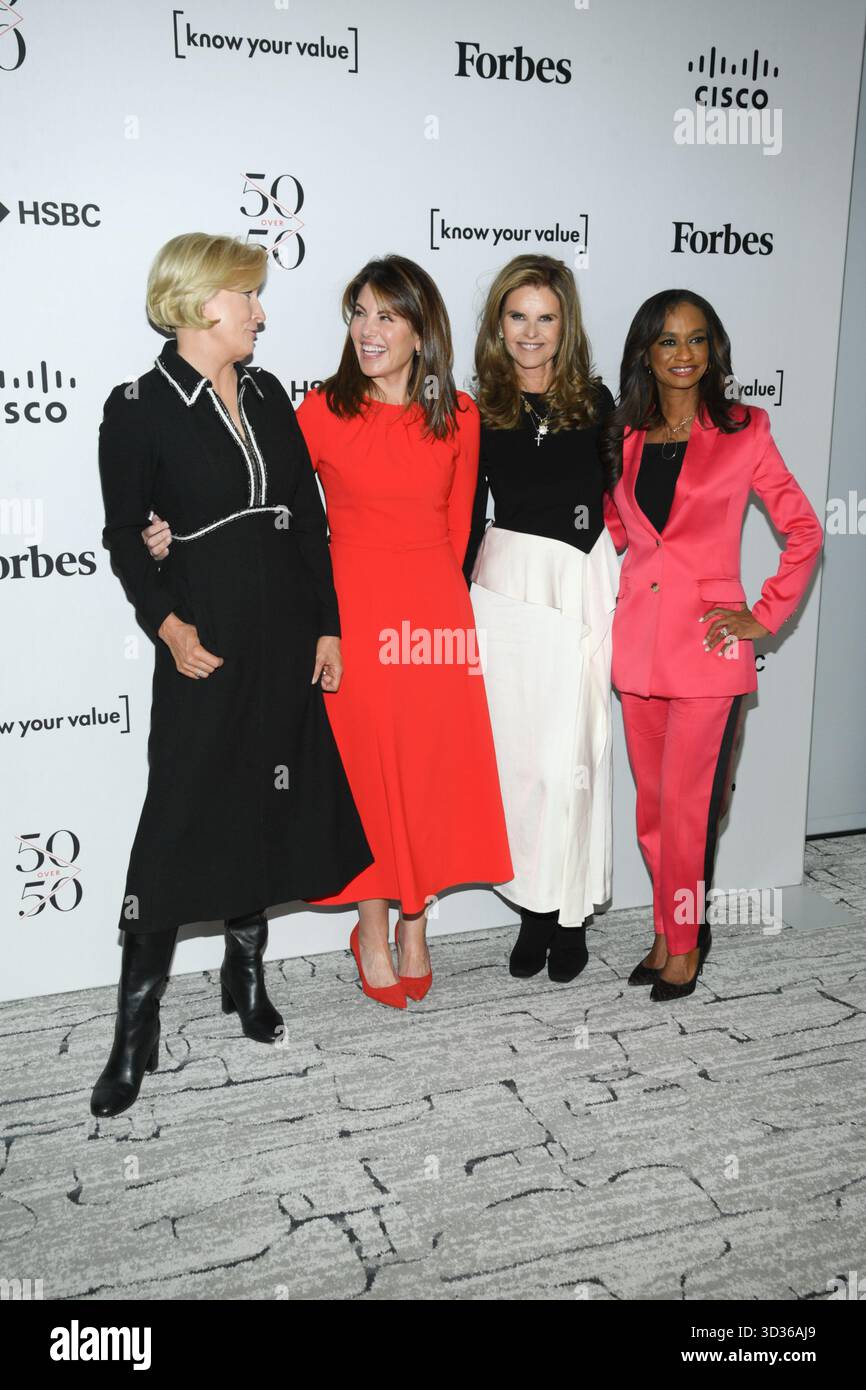 Mika Brzezinski, Monica Lewinsky, Maria Shriver and Racquel Oden attend ...