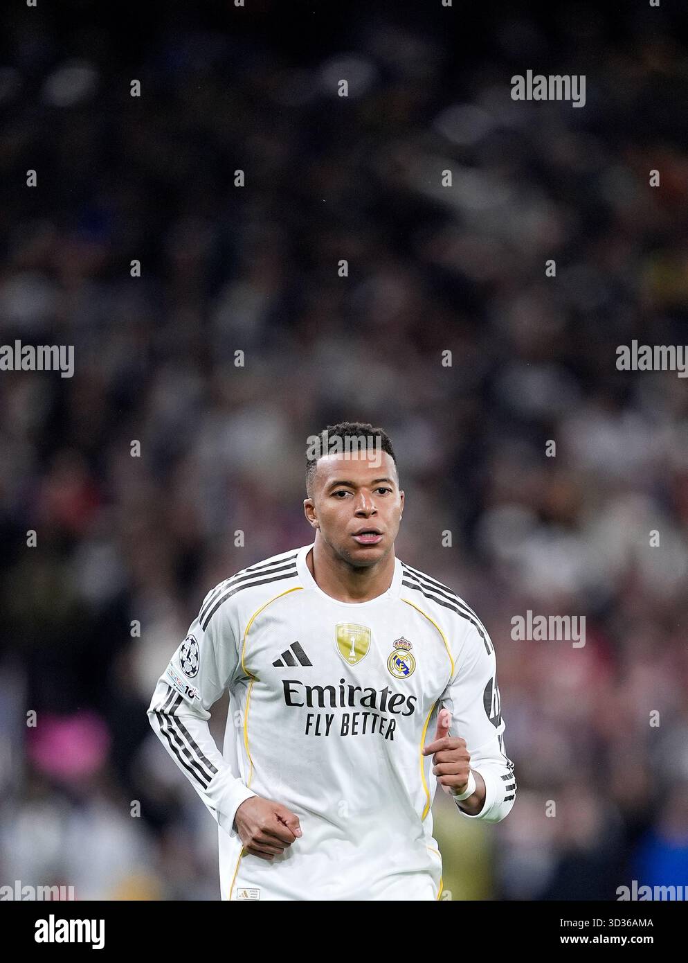 Real Madrid's Kylian Mbappe during the UEFA Champions League, league ...