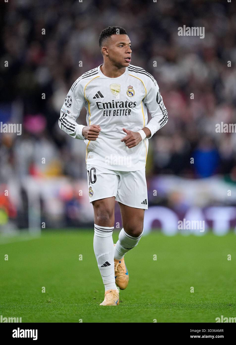Real Madrid's Kylian Mbappe during the UEFA Champions League, league ...