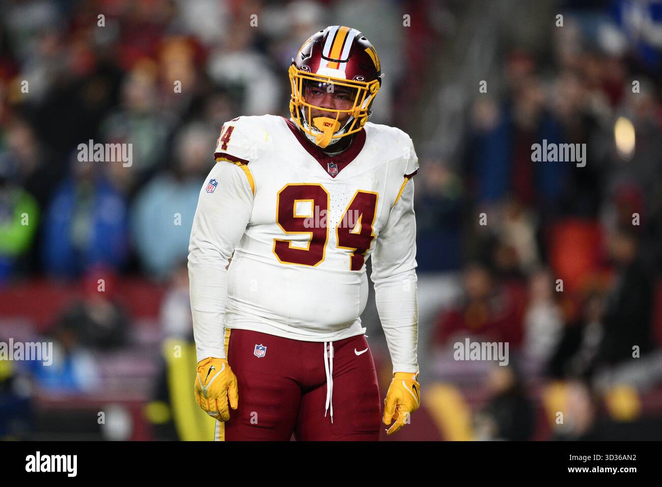 Washington Commanders defensive tackle Daron Payne (94) in action ...