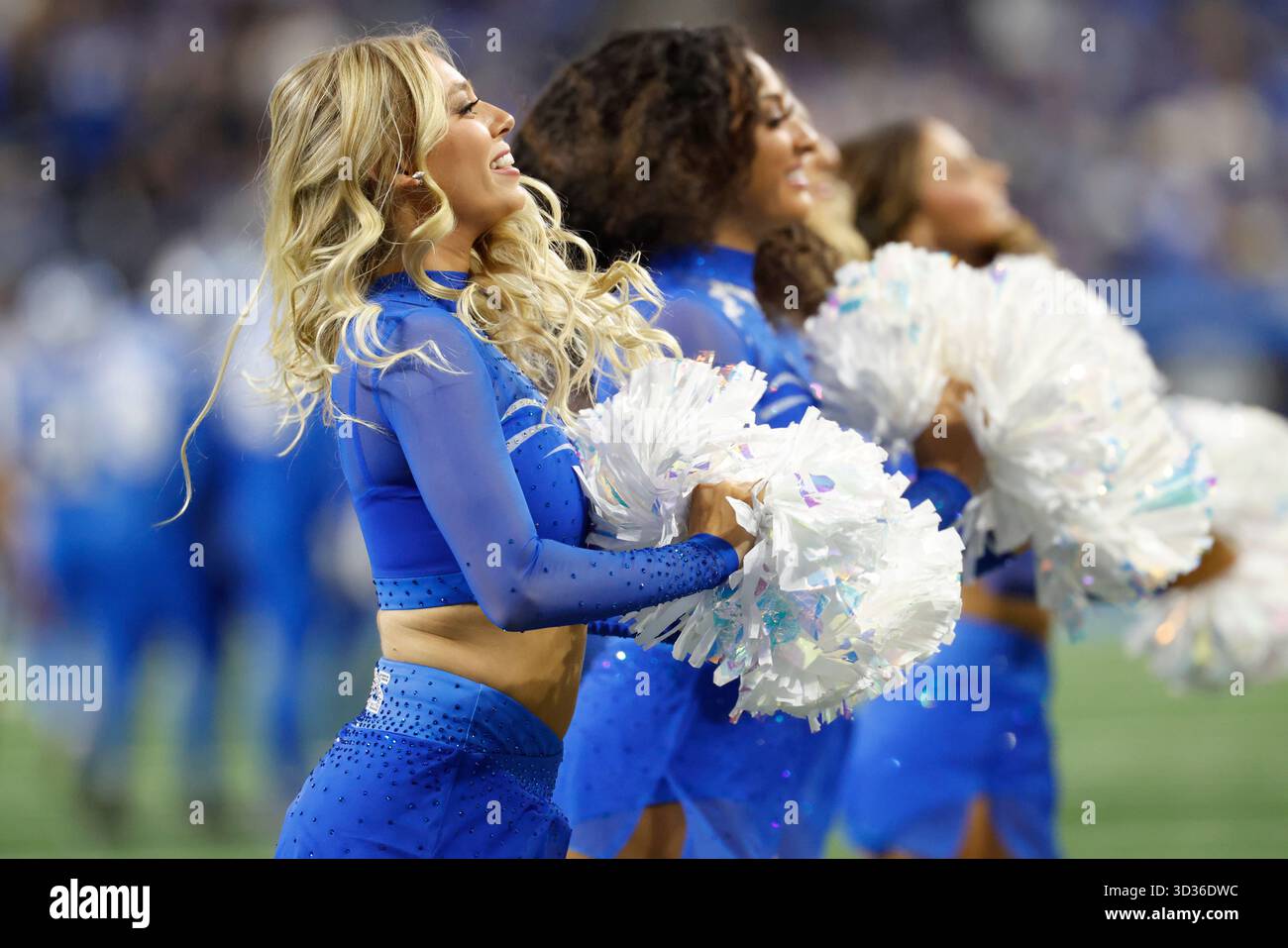Detroit Lions Cheerleaders cheer against the Minnesota Vikings during ...