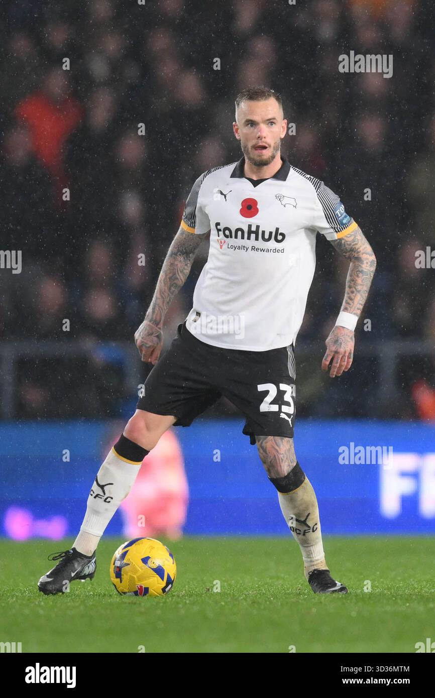Derby County's Joe Ward during the Sky Bet Championship match at Pride ...