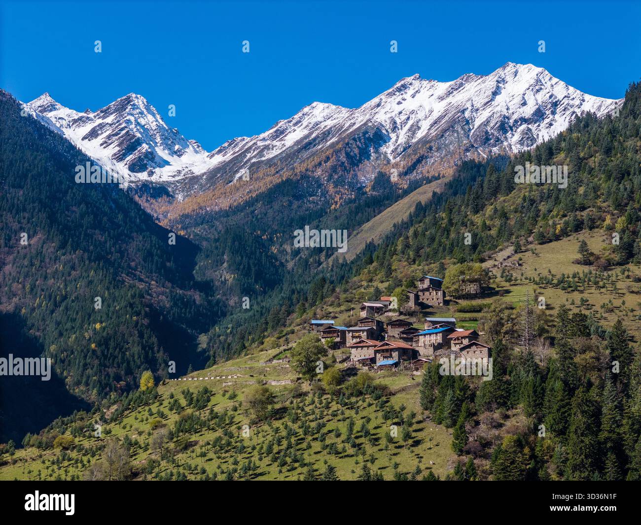 ABA, CHINA - OTOBER 28, 2025 - Dagu Glacier Scenic Area in Heishui ...