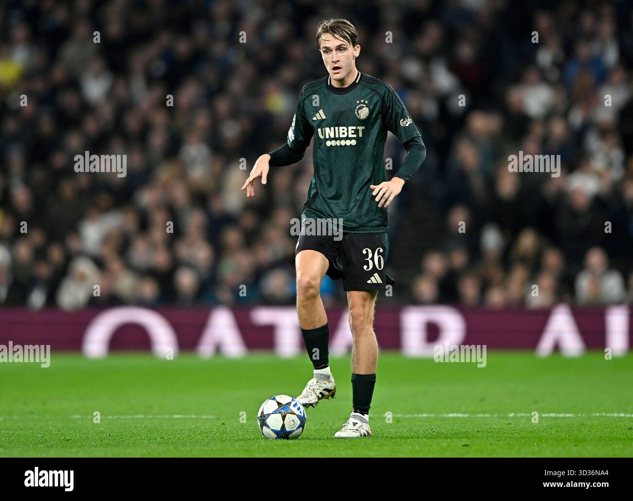 London UK 4th Nov 2025 William Clem (Copenhagen) during the Tottenham ...