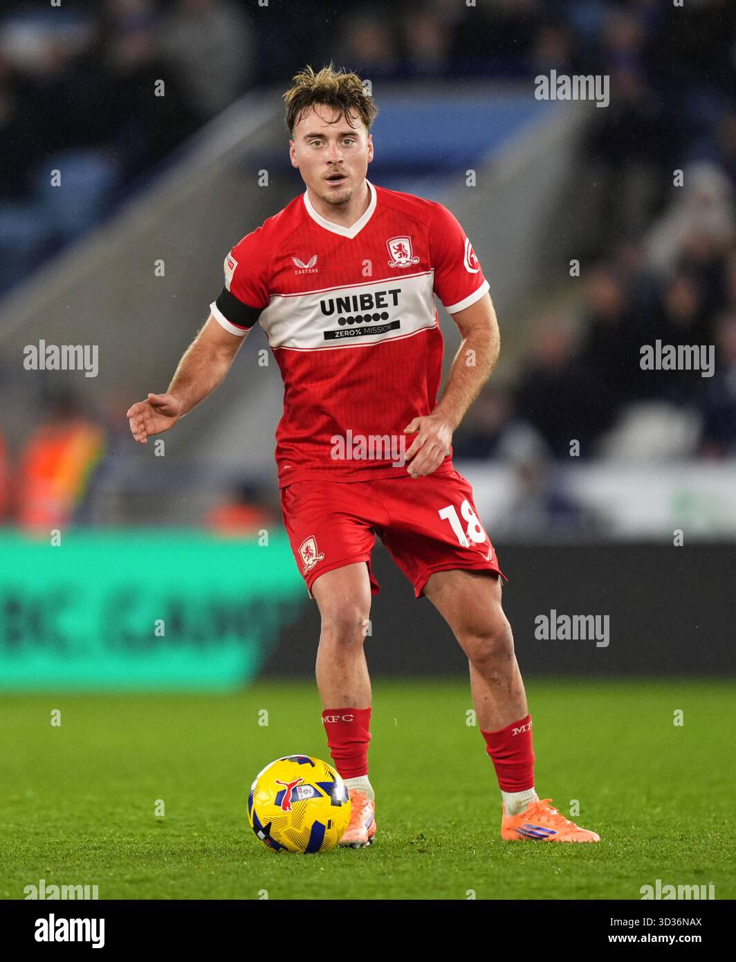 Middlesbrough's Aidan Morris during the Sky Bet Championship match at ...