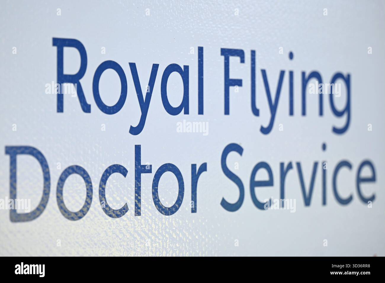 The Royal Flying Doctor Service logo is seen on a mobile dental clinic ...