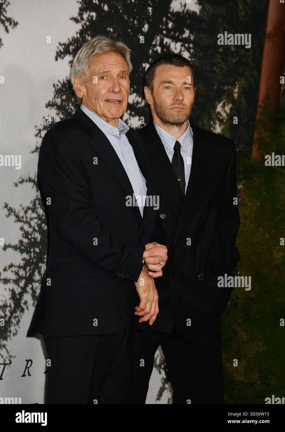 LOS ANGELES, CALIFORNIA - NOVEMBER 03: (L-R) Harrison Ford and Joel ...