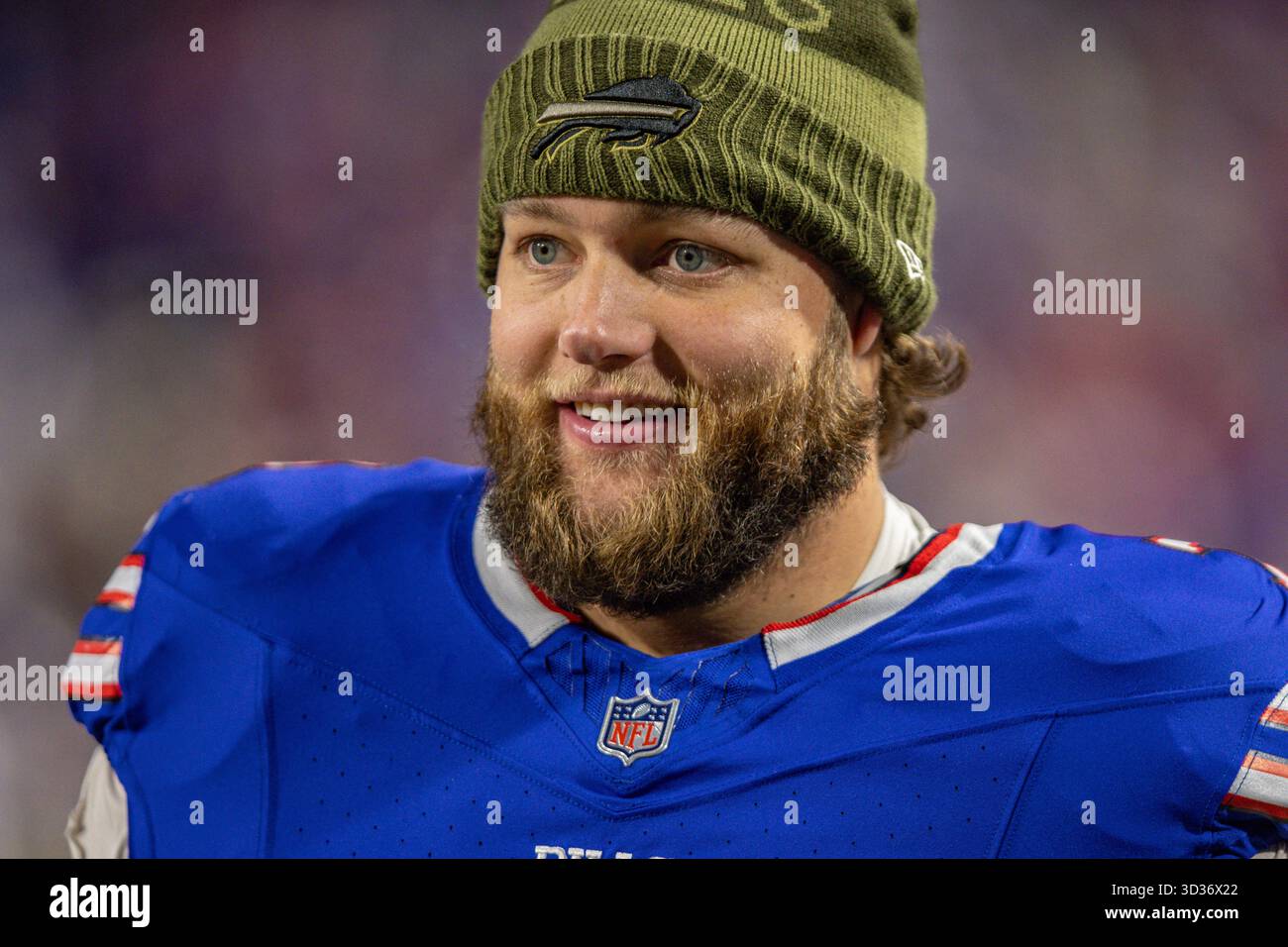 Buffalo Bills offensive tackle Ryan Van Demark (74) walks the sideline during an NFL football ...