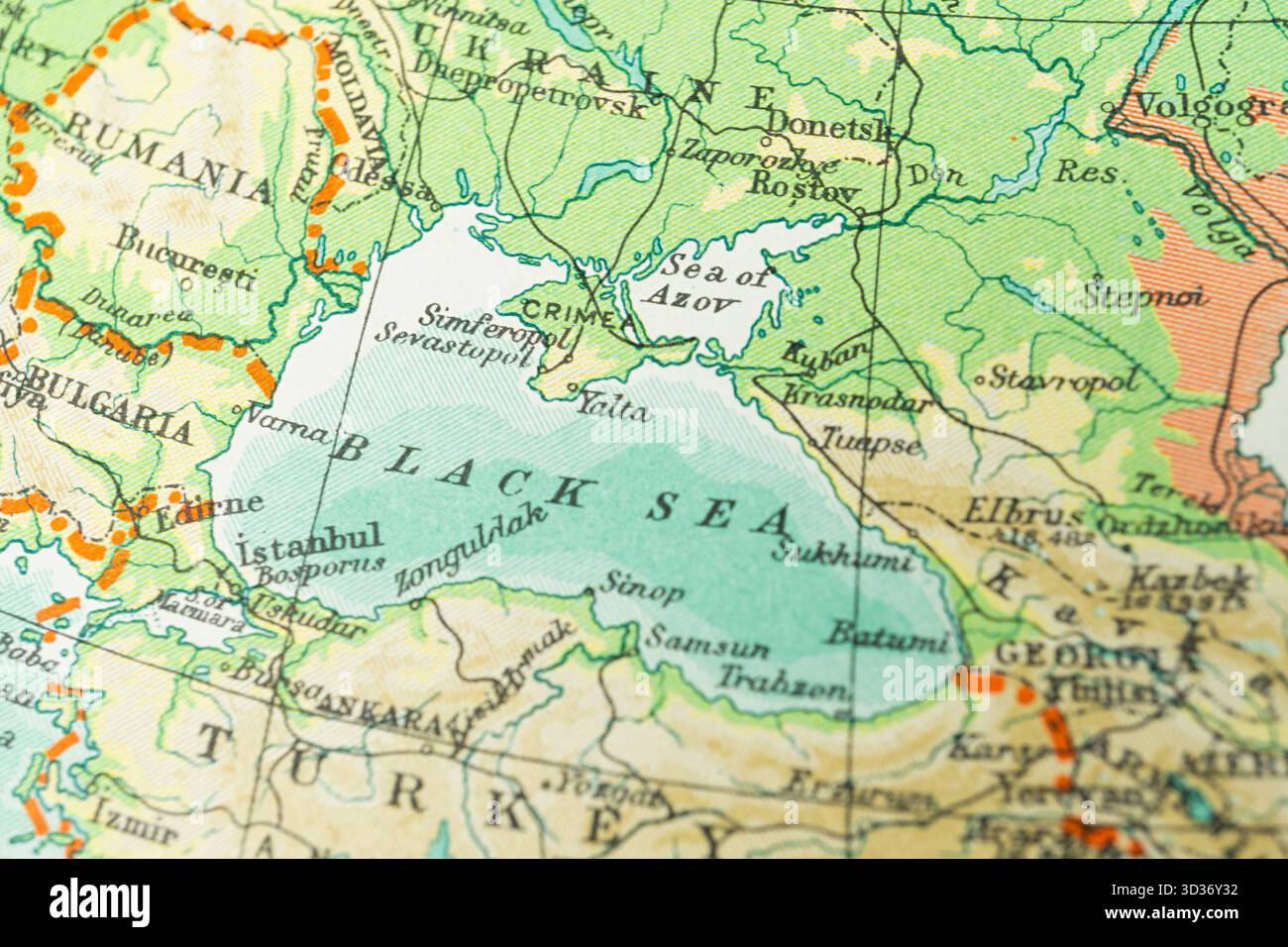 Map showing red sea hi-res stock photography and images - Alamy