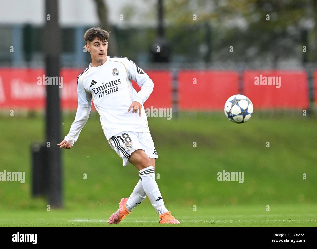 Liverpool, England, 4th November 2025. Diego Martinez of Real Madrid ...