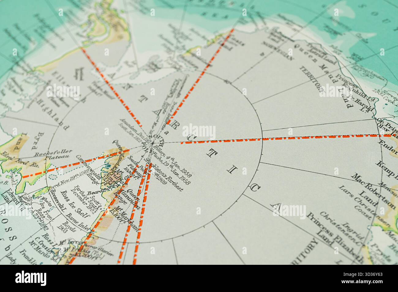 Map features Antarctica, Earth's southernmost continent, known for its ...