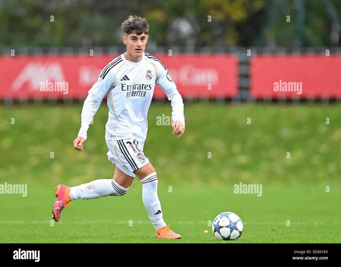 Liverpool, UK. 4th Nov, 2025. Diego Martinez of Real Madrid during the ...