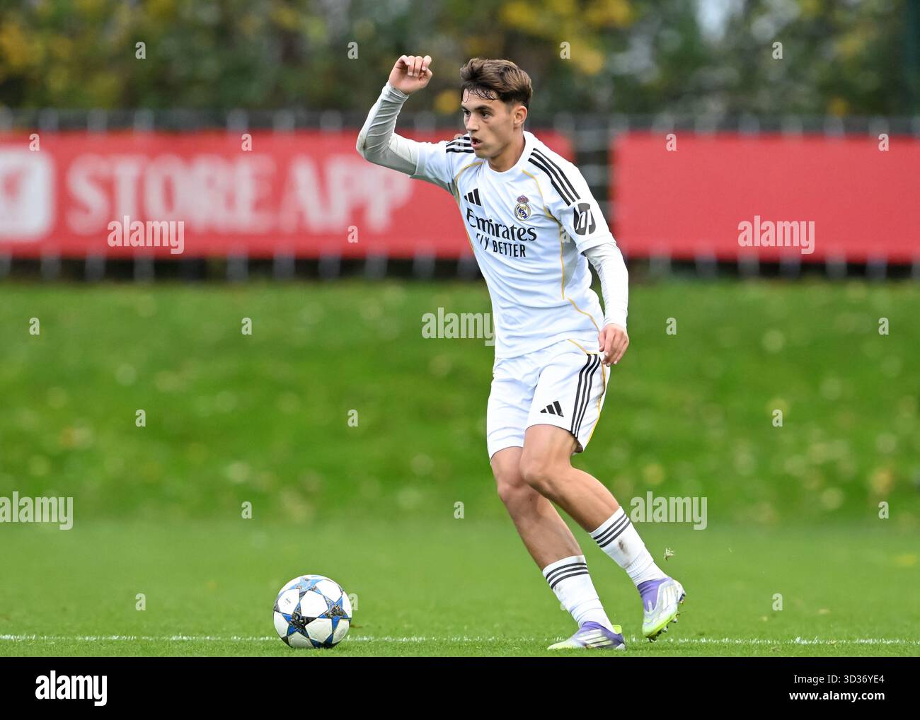 Liverpool, England, 4th November 2025. Diego Aguado of Real Madrid ...