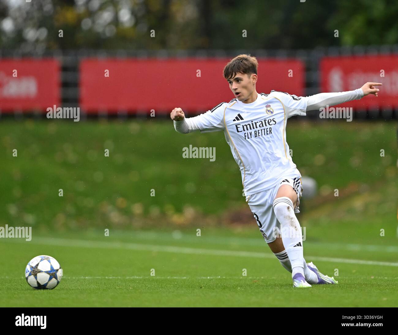 Liverpool, England, 4th November 2025. Diego Aguado of Real Madrid ...
