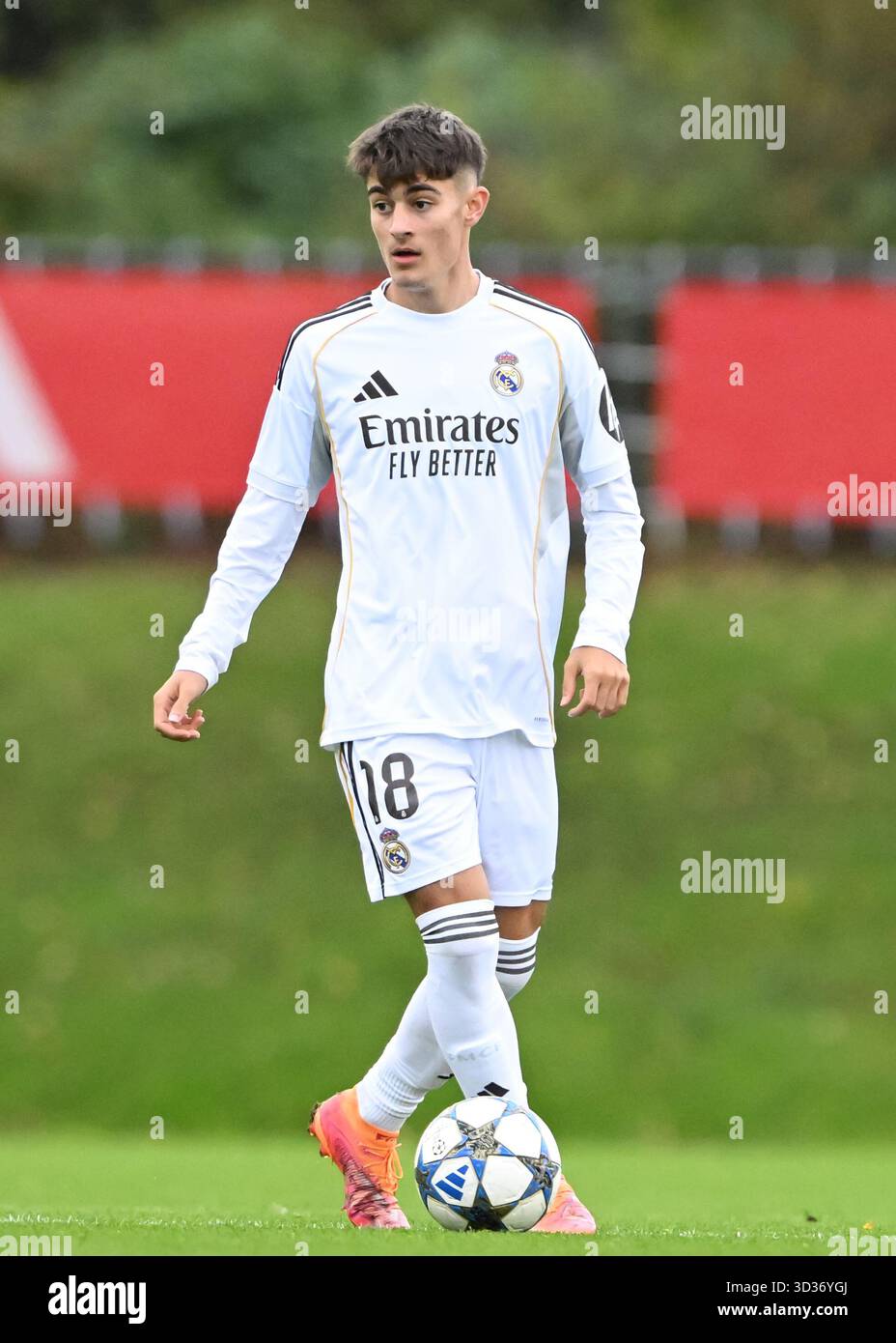 Liverpool, England, 4th November 2025. Diego Martinez of Real Madrid ...