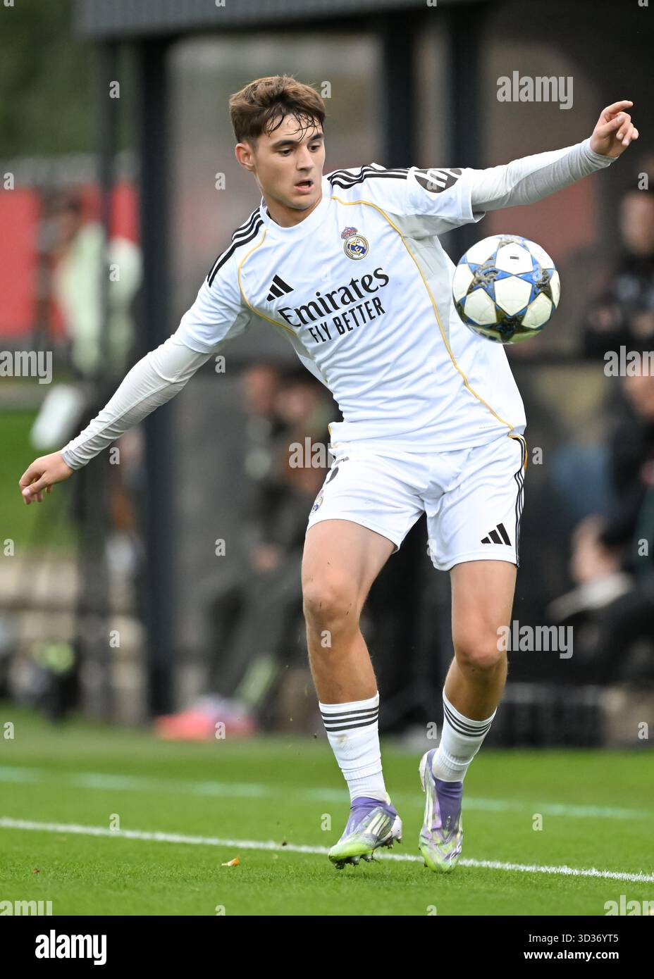 Liverpool, England, 4th November 2025. Diego Aguado of Real Madrid ...