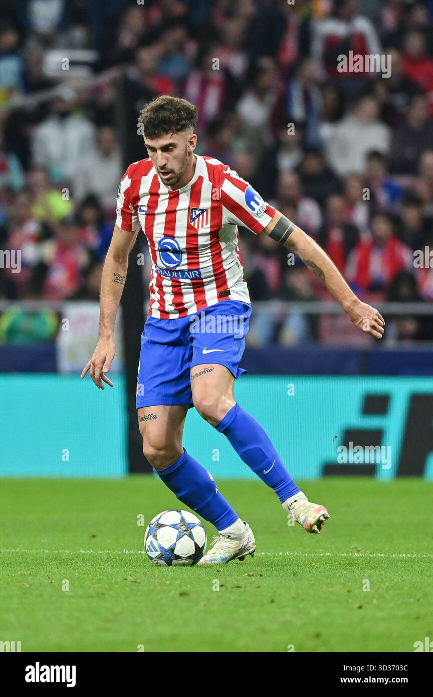 Matteo Ruggeri of Atletico de Madrid during the UEFA Champions League ...