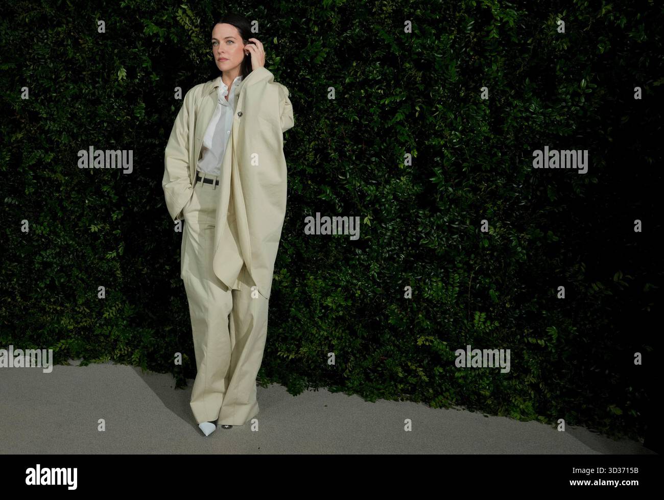 Riley Keough arrives at the 2025 annual Academy Women's Luncheon on ...