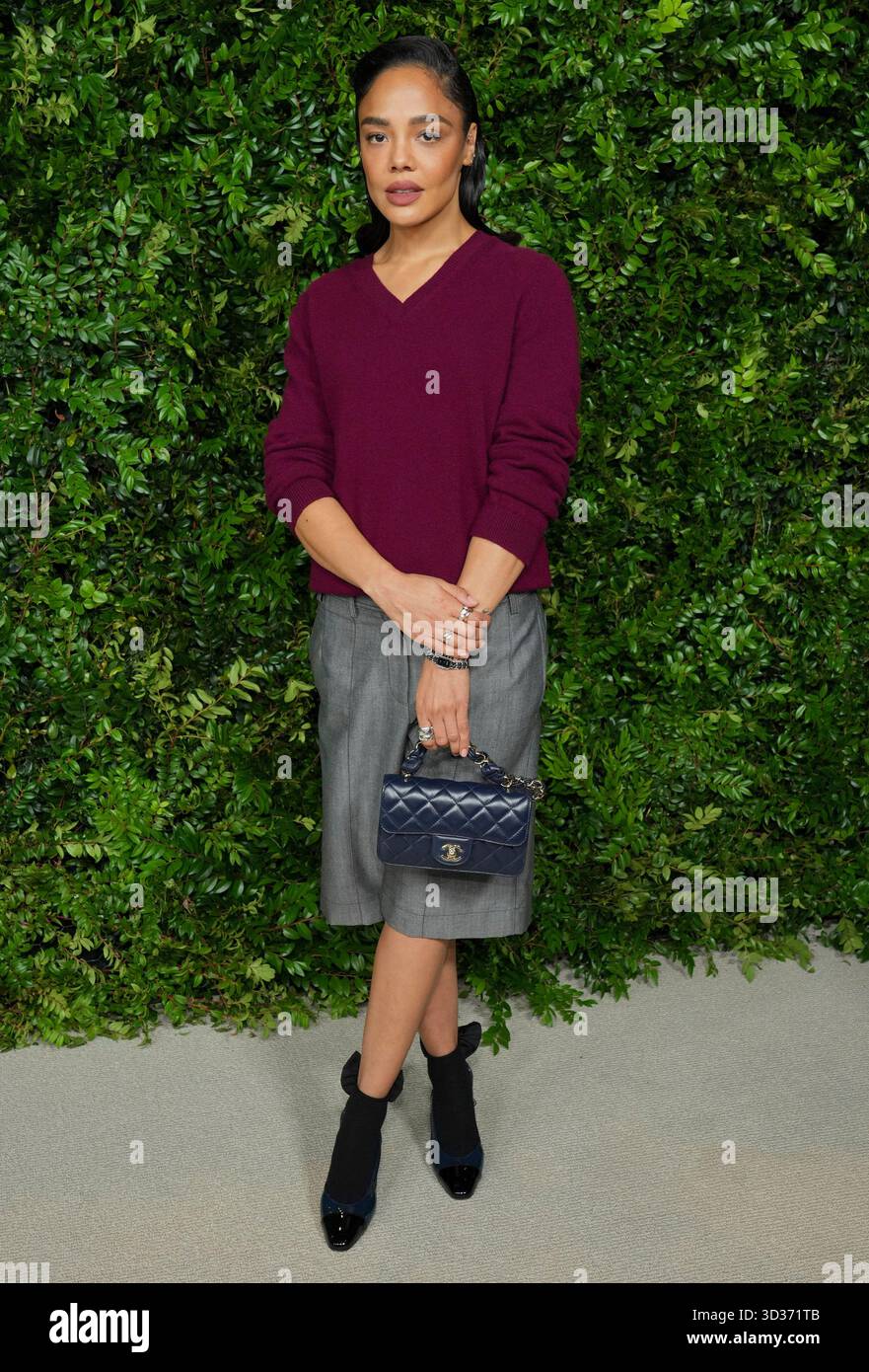 Tessa Thompson arrives at the 2025 annual Academy Women's Luncheon on ...