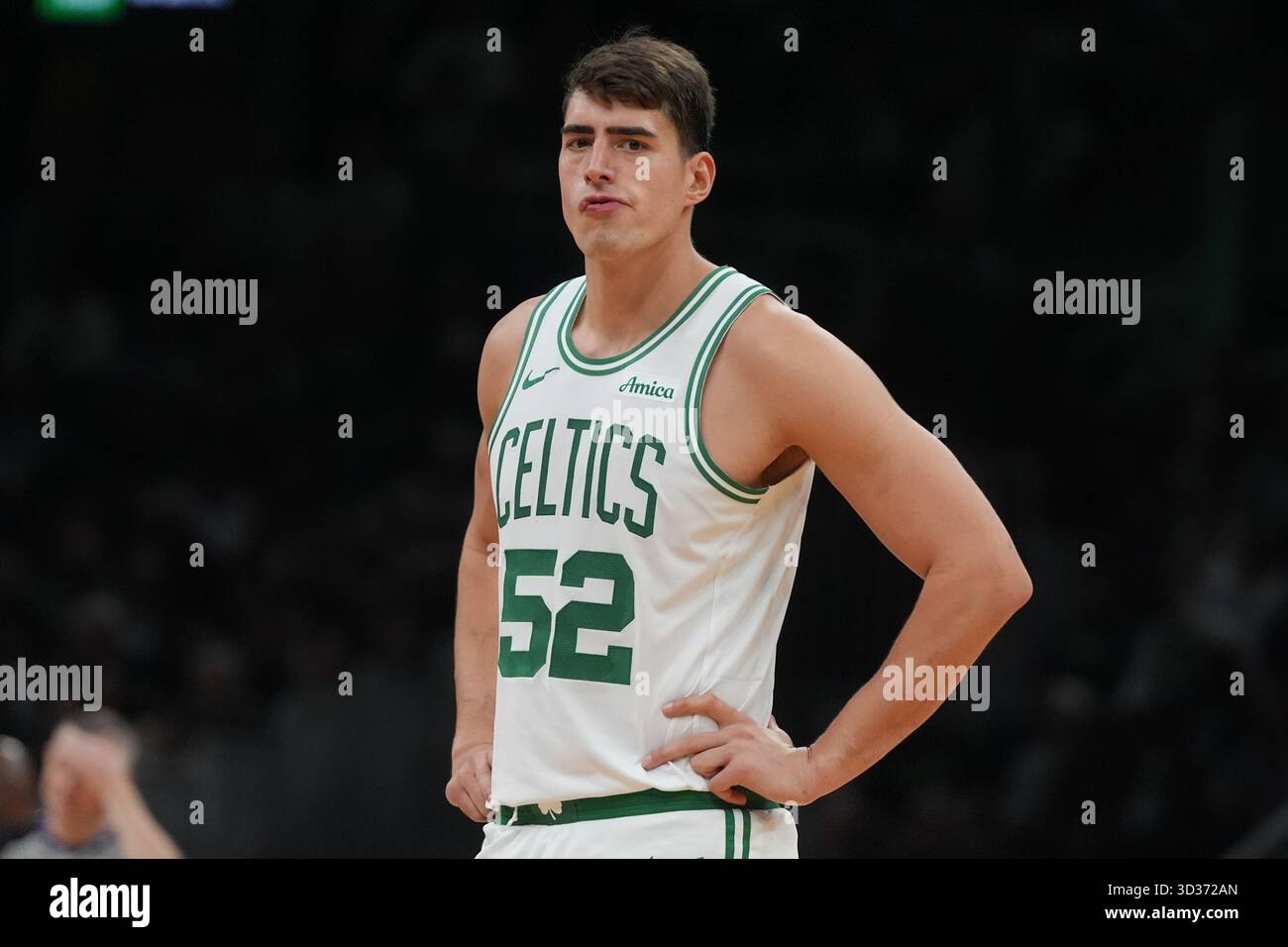 Boston Celtics center Luka Garza (52) during an NBA basketball game ...