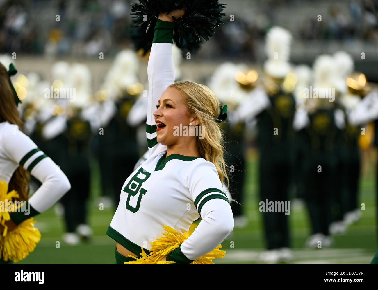 November 01, 2025 Baylor Bears cheerleaders before the NCAA Football ...