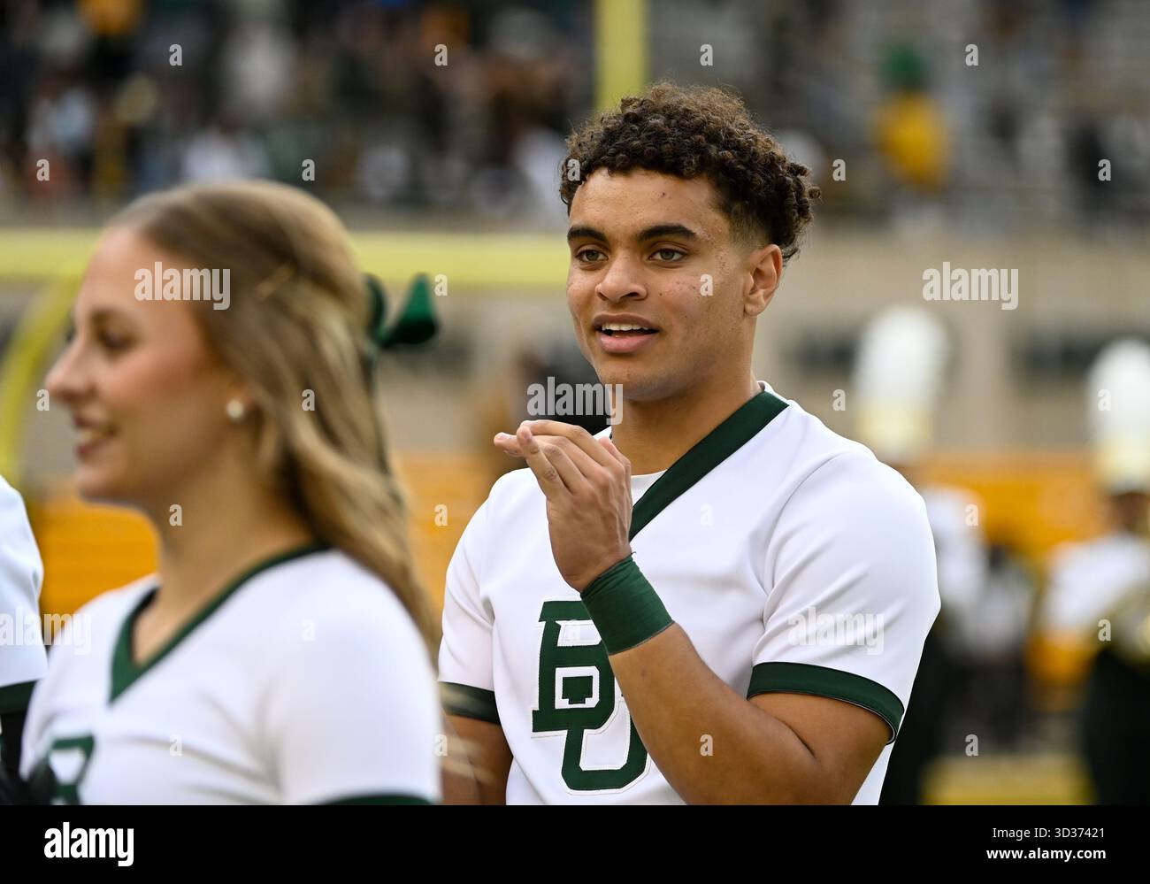 November 01, 2025 Baylor Bears cheerleaders before the NCAA Football ...
